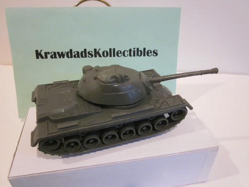 VTG TIM MEE TOYS MILITARY ARMY TANK M48 PATTON TANK OD GREEN 1970'S 5 ...