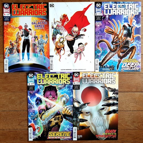 5 COMICS ELECTRIC WARRIORS N° 1 à 4 = 1 VARIANT COVER DC 2019 | eBay