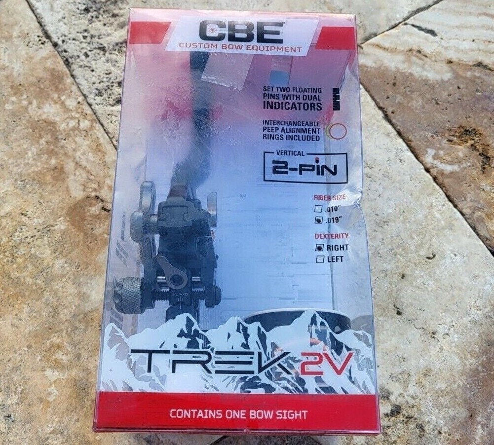 🌟🎈 CBE TREK 2V Sight or TREK PRO 2V Sight .019 Vertical 2-Pin Right ...