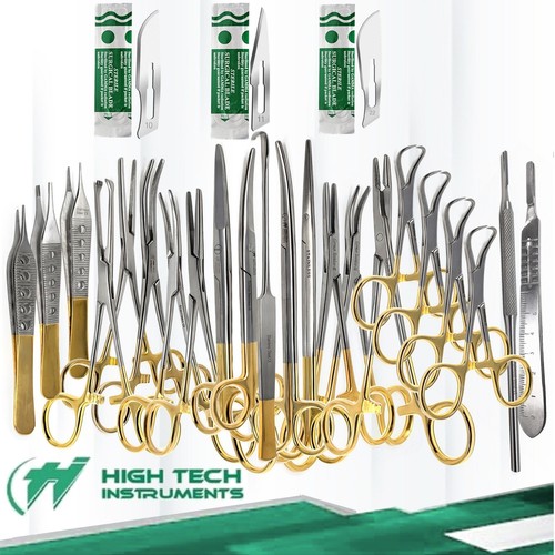 German Gold 82 Pcs General Surgery Spay Pack Surgical Dental ...