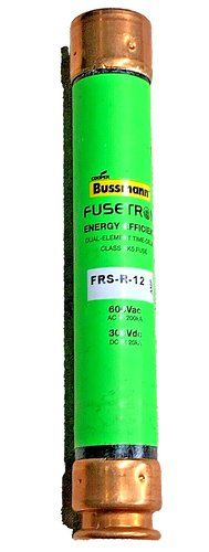 BUSSMANN FRS-R-12 12 AMP ENERGY EFFICIENT FUS 600 VAC 300 VDC - 4 PCS ...