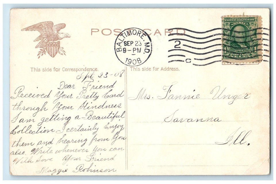 1908 Sea Lions Druid Hill Park Baltimore Maryland MD Antique Vintage ...