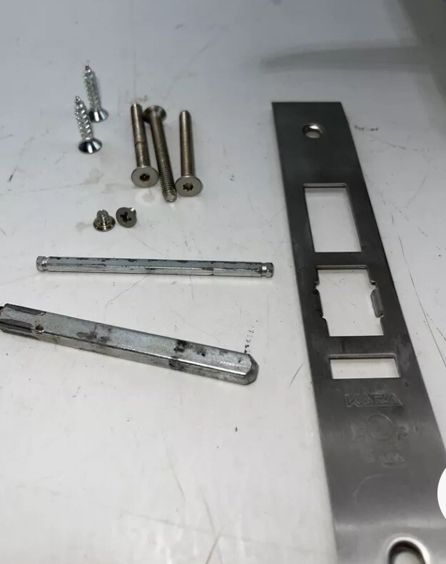 Kaba Electronic Key Card Lock Door Access Hotel Satin Chrome Used Left ...