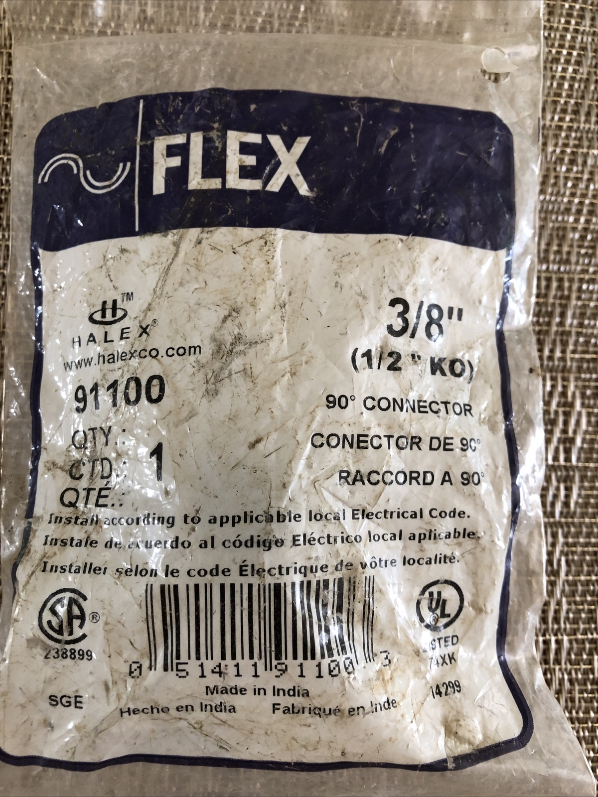 Halex FLEX 90° Connector 3/8” 51411911003| eBay