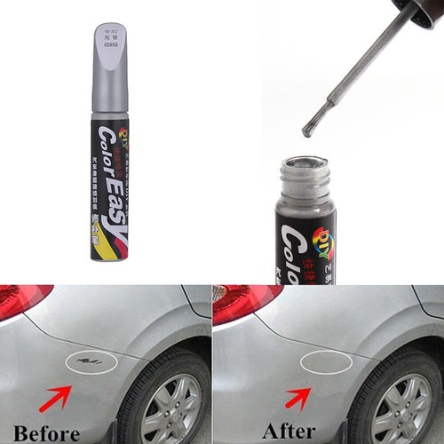 Silver Car Paint Repair Pen Scratch Remover Touch Up Clear Coat ...
