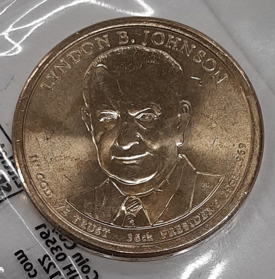 2015-D Lyndon B. Johnson Presidential Dollar Coin - UNC in Littleton ...