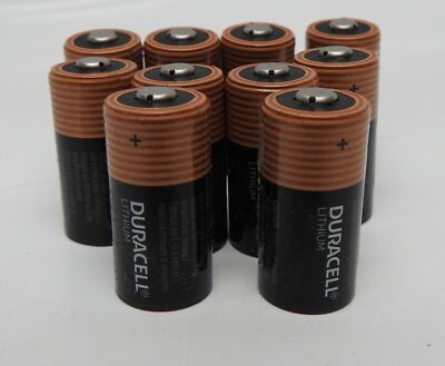 (10 pack) Duracell 123 CR17345 Lithium Batteries, Expire 2033 GENUINE ...