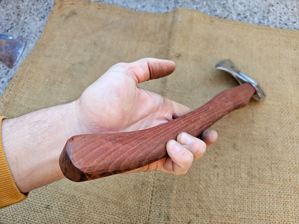 SMALL MINI VINTAGE HAND FORGED SPLITTING MAUL AXE CAMPING BUSHCRAFT ...