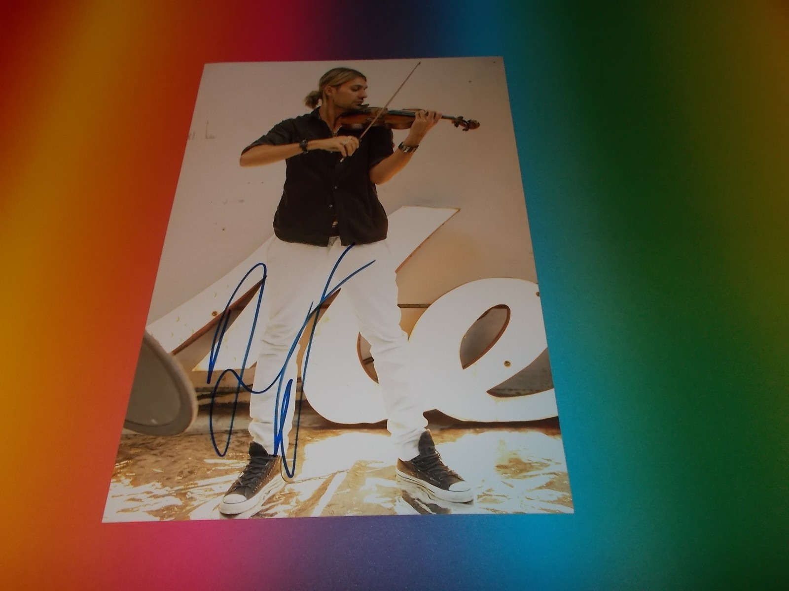 David Garrett sexy signed autograph Autogramm 8x12 inch photo in person ...
