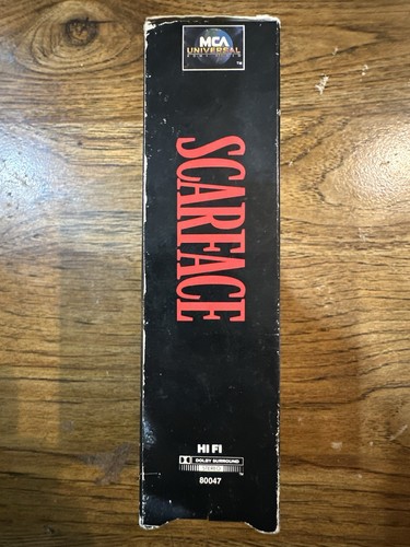 Scarface VHS 2 Tape Set Action Thriller Al Pacino MCA Universal 1990 | eBay