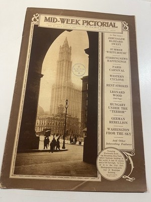 Vintage 1920 Mid-Week Pictorial Newspaper The New York Times Woolworth ...