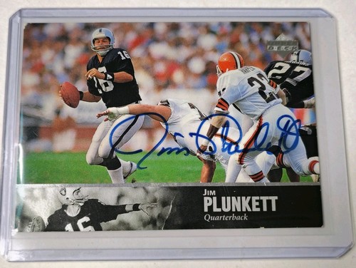 Creased Read 1997 Upper Deck Legends Jim Plunkett Autograph Auto ...