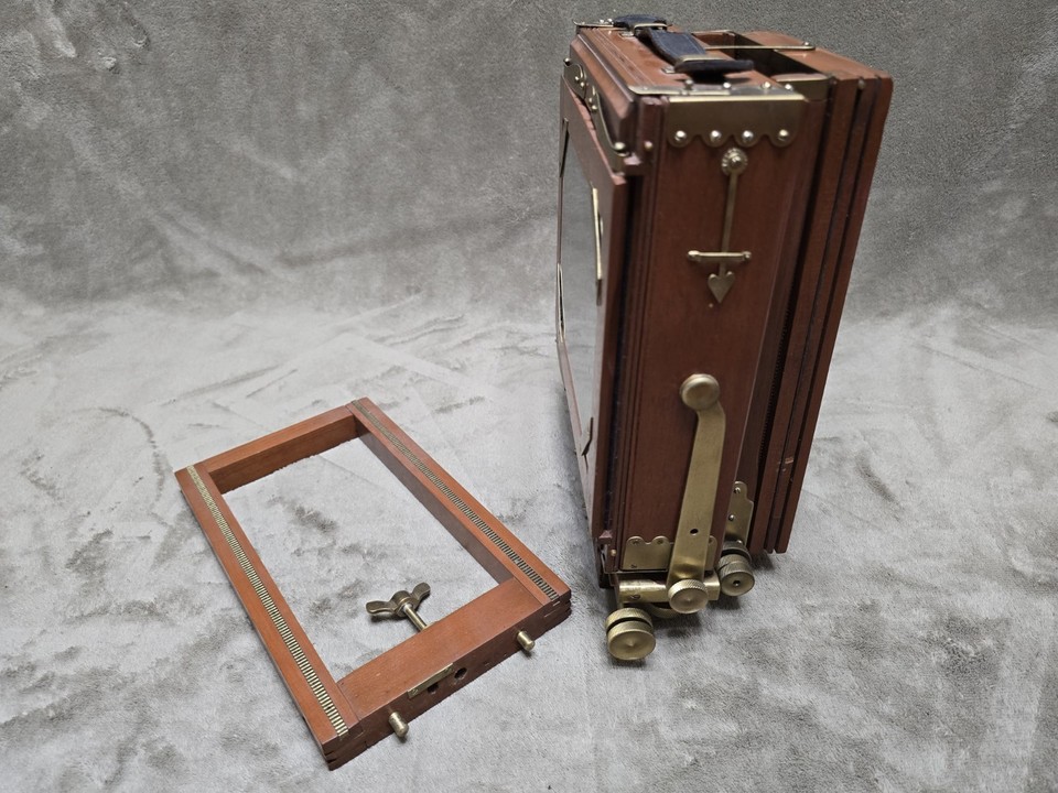5x7 Wood Camera, Rochester Optical Co EMPIRE STATE, Brass Kodak Lens | eBay