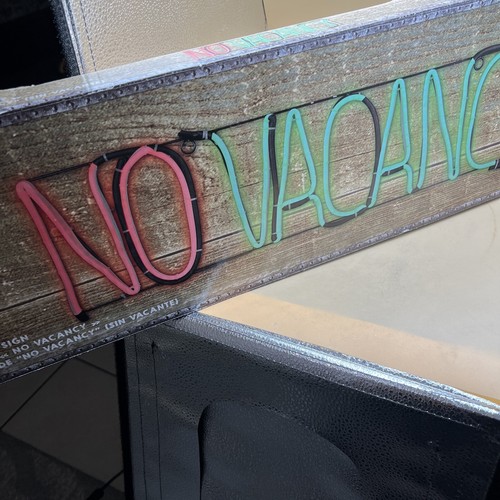 No Vacancy Light Glo Blinking Neon Lighted Motel Sign Flickering ...
