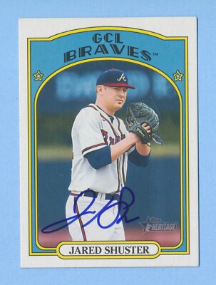 JARED SHUSTER Signed/Autographed 2021 Topps Heritage Minors Card #106 ...