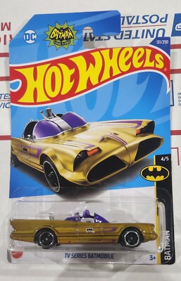 GOLDEN HOT WHEELS 2022 BATMAN, TV SERIES BATMOBILE. #4/5 GOLDEN ...