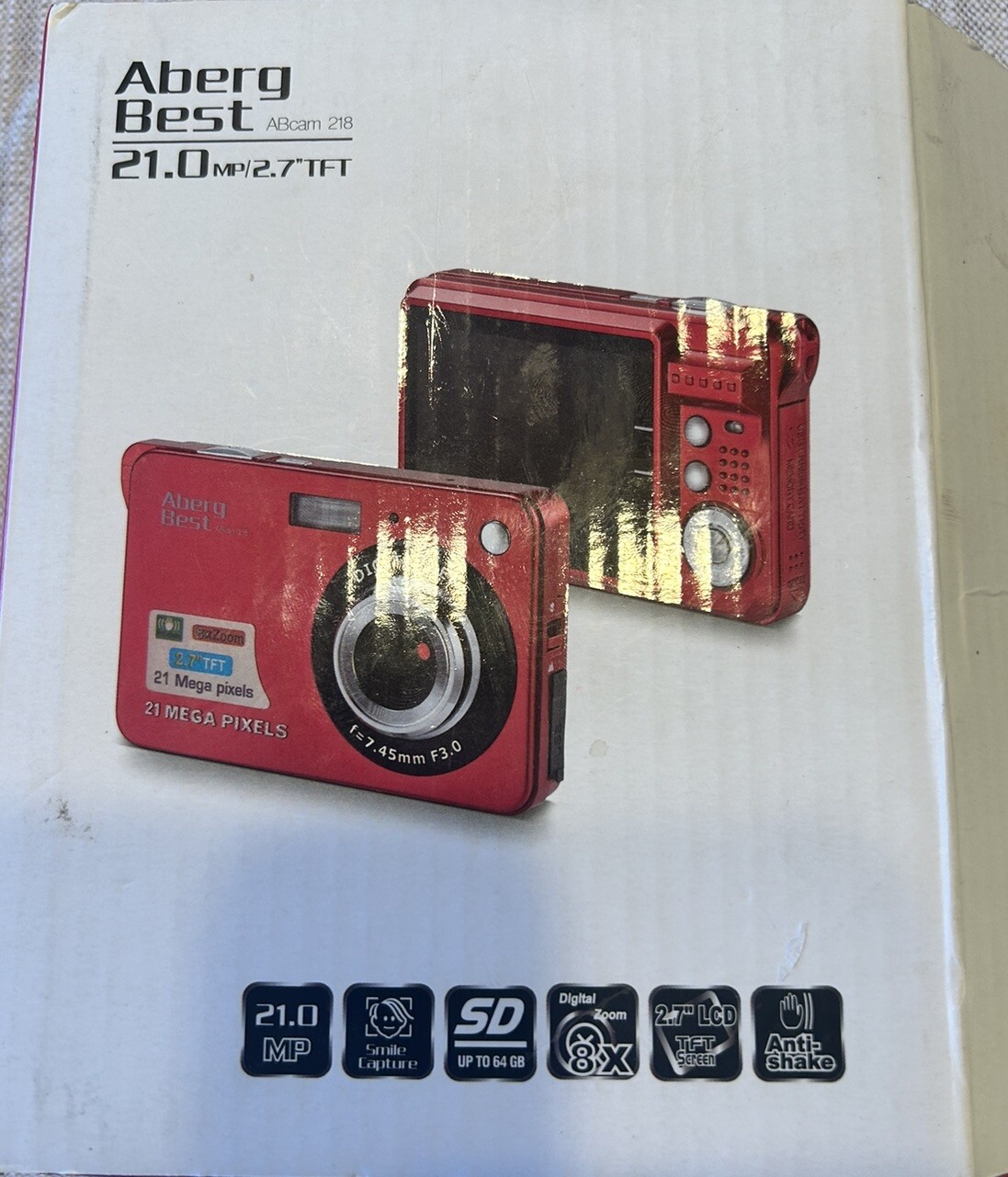 AbergBest 21 Mega Pixels 2.7" LCD Rechargeable HD Digital Camera With 8x Zoom | eBay