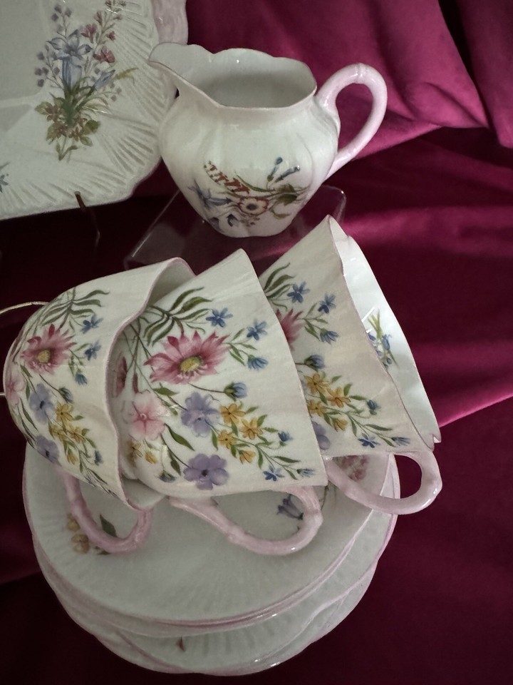 Beautiful Vintage Shelley Dainty Tea Set “Wild Flowers” - 21 Pieces ...