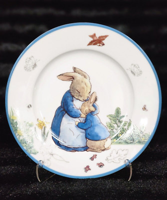 4 Beatrix Potter Peter Rabbit Easter 8" Salad Plates Floral Mrs ...