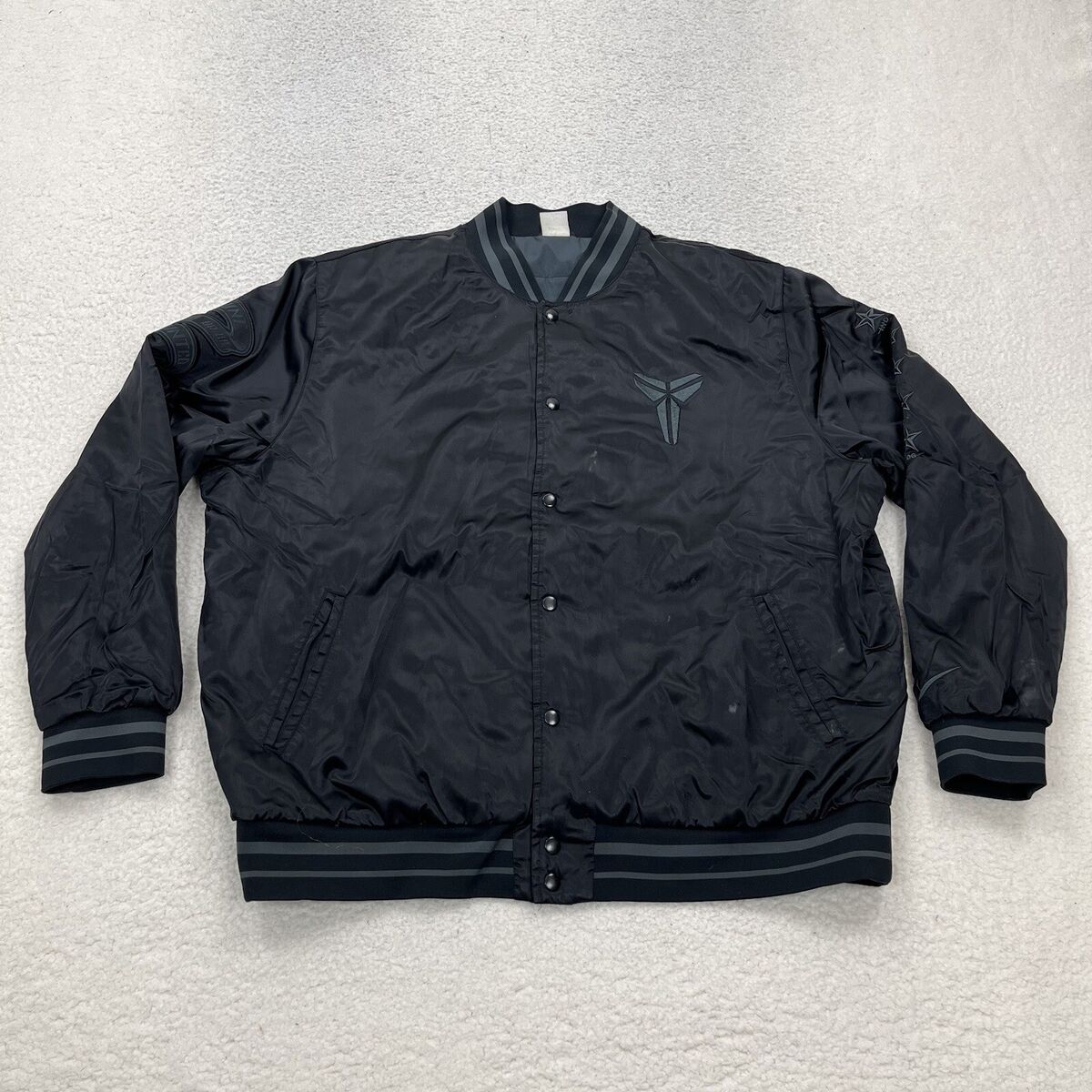 LA Lakers Kobe Bryant Bomber Jacket Mens 3XL Black Mamba LA Lakers Kobe Bryant Bomber Jacket Mens 3XL Black Mamba