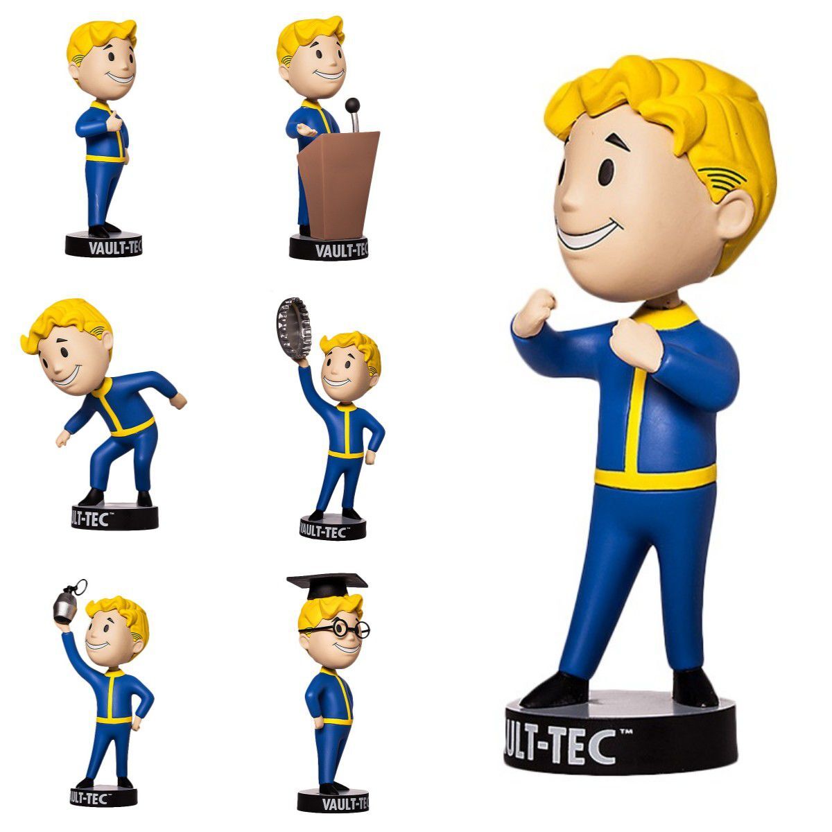 4 Vault Fallout Boy Bobblehead Gaming Anime Figures Toys Series ...