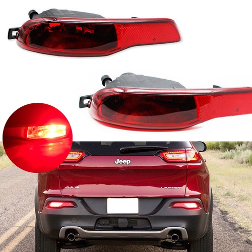 LED Rear Fog Light Kit w/Red LED Bulbs, Foglamp Assy, Wirings For 14-up ...