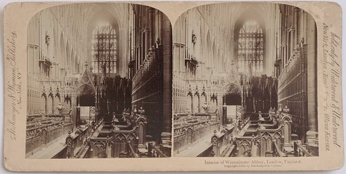 Original 1896 stereoview LONDON Westminster Abbey, by STROHMEYER ...