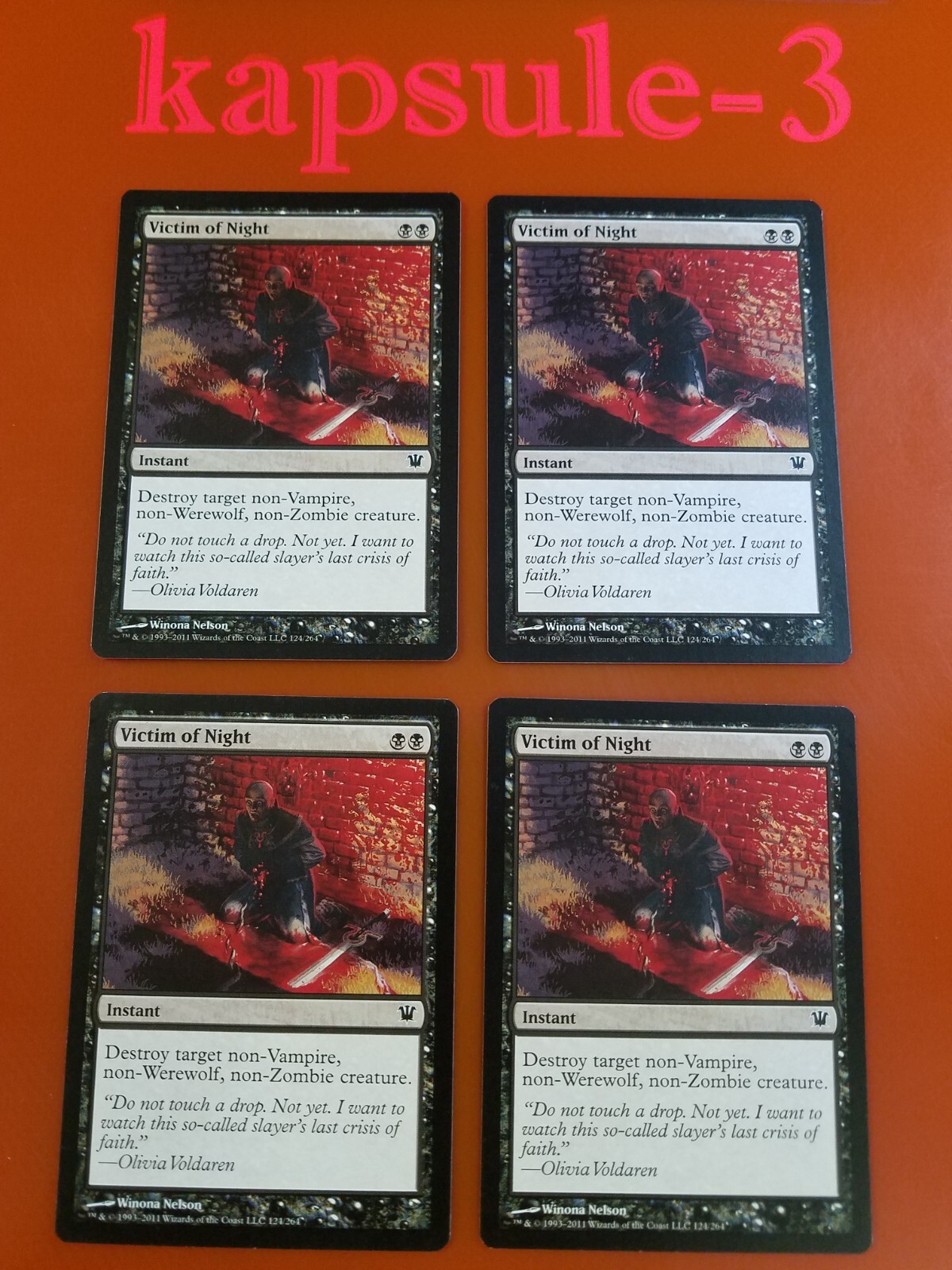 4x Victim of Night | Innistrad | MTG Magic Cards | eBay