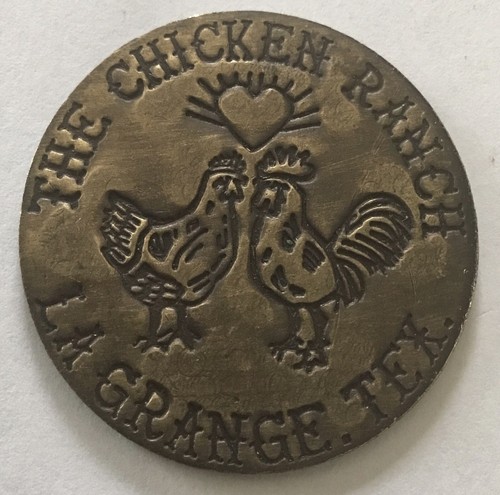 The Chicken Ranch LaGrange Texas Brothel Night Check Token Coin Medal ...