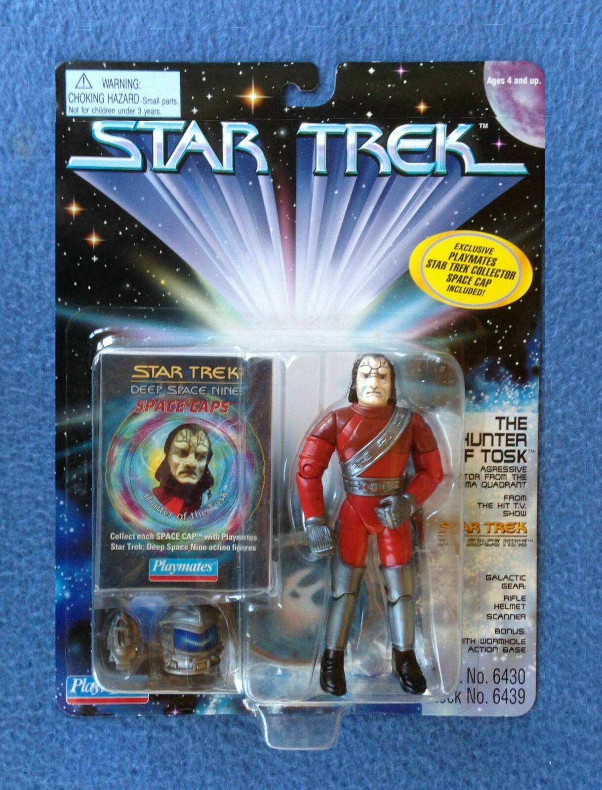 STAR TREK THE HUNTER OF TOSK DEEP SPACE NINE SPACE CAP PLAYMATES 5 INCH ...