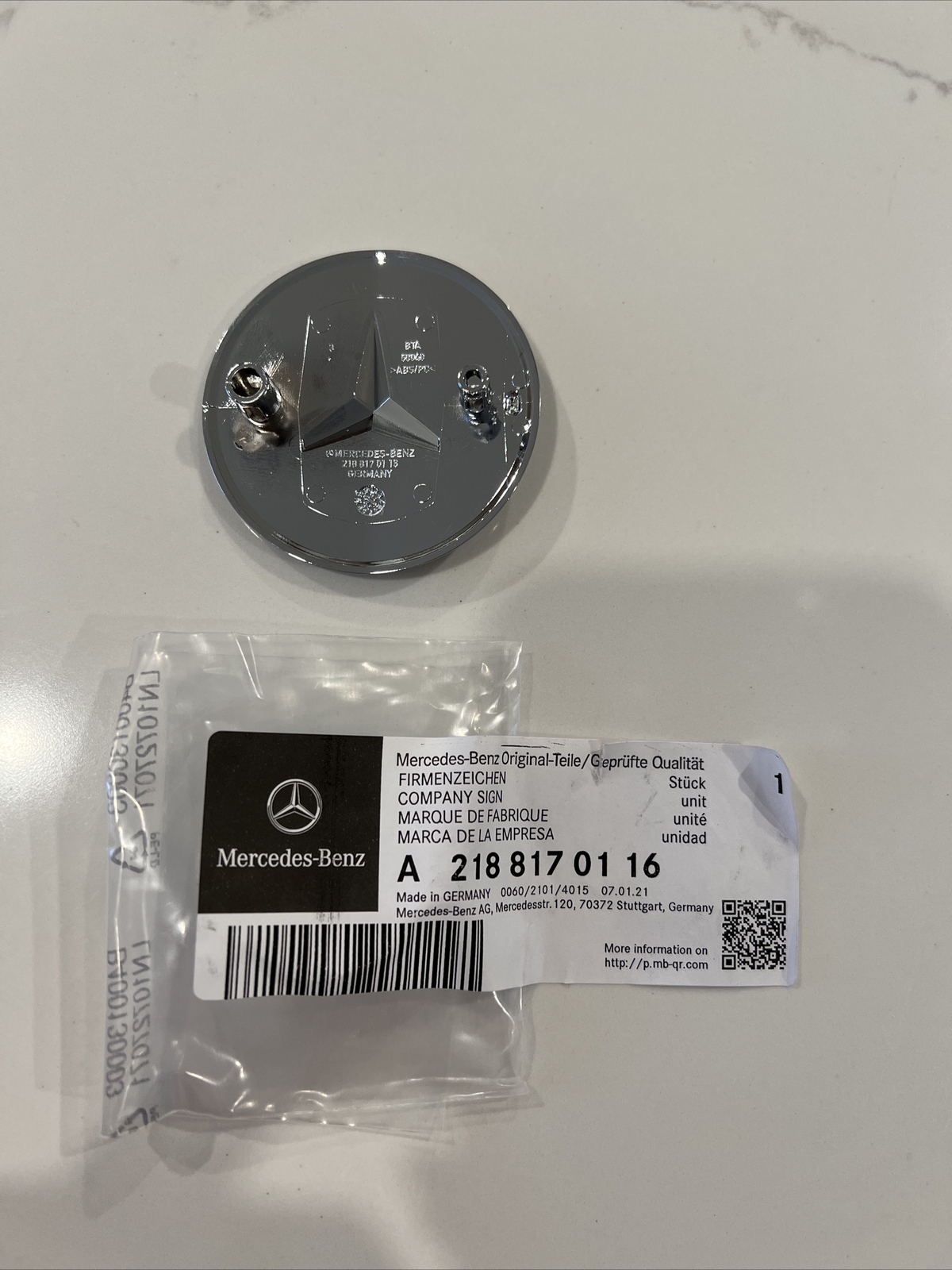 2013 Mercedes-Benz SL 550 Bumper Cover Emblem - Replaces OE Number 218 ...