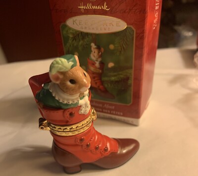 2000 Hallmark Keepsake Fashion Afoot #1 Hinged Christmas Ornament | eBay