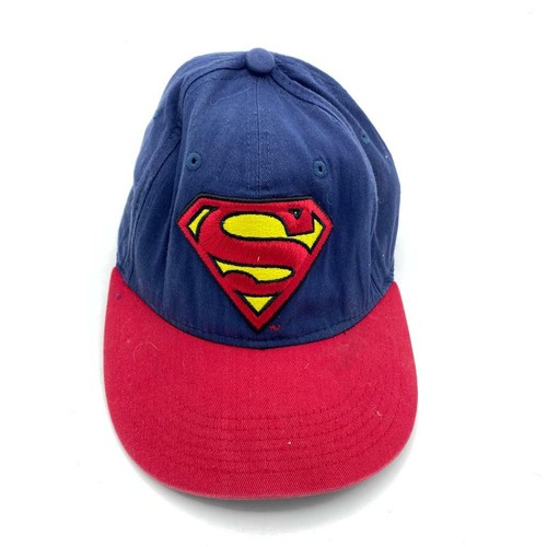 Hat Cap Licensed DC Comics Superman Logo Side Text Blue Red | eBay