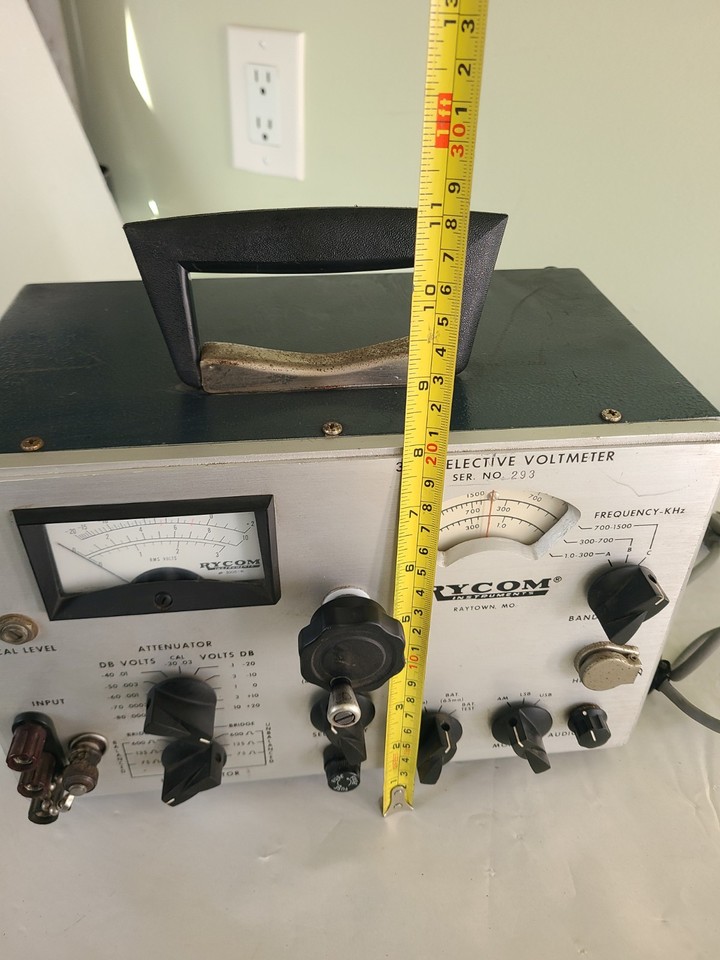 Rycom Instruments 3131 Selective Level Meter, Powers Up, AS IS UNTESTED ...