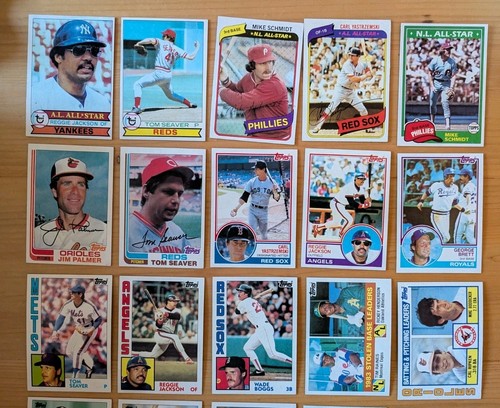 1979 to 87 Topps HOF lot of 30 - Nolan Ryan Clemens Seaver Reggie ...