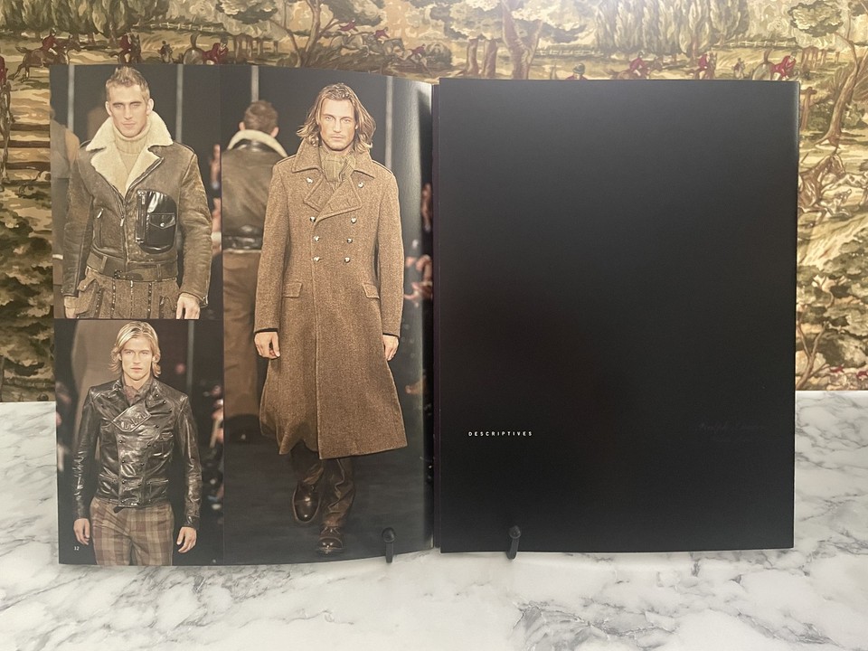 RARE VTG RALPH LAUREN PURPLE LABEL MEN'S FALL 2004 FASHION CATALOG BOOK ...