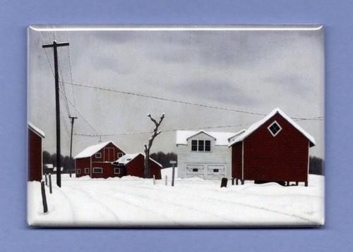 GEORGE AULT *2X3 FRIDGE MAGNET* FINE ART PAINTING REALIST PRECISIONISM ...