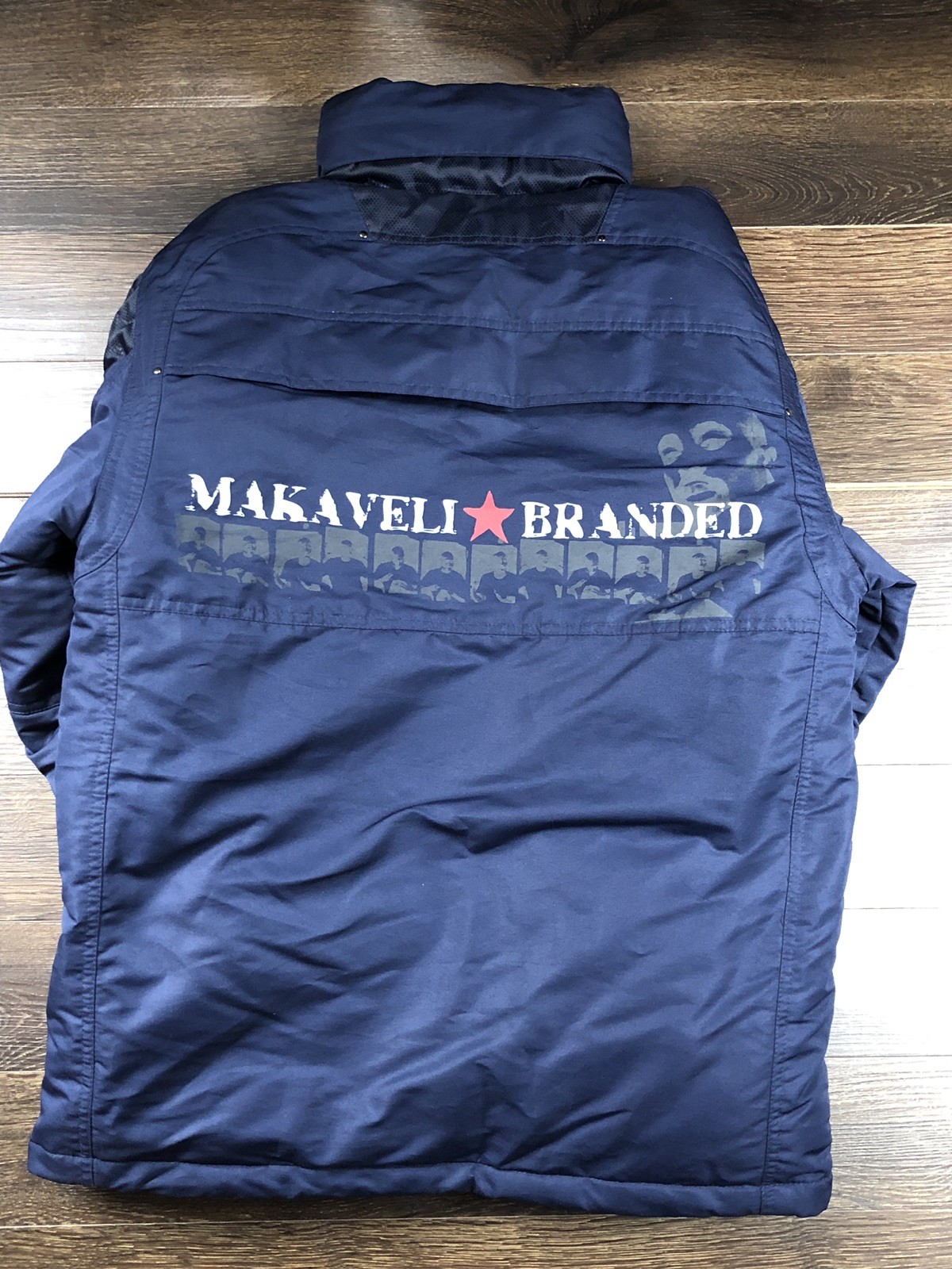 Vintage Makaveli Tupac Shakur Winter Puffer Coat Jacket Youth Large 14/ ...