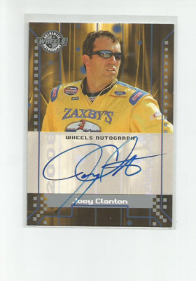 2008 WHEELS AUTOGRAPHS #8 JOEY CLANTON A | eBay
