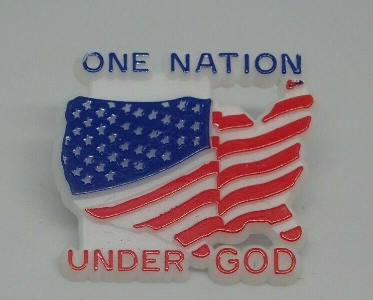 One Nation Under God USA The Pledge of Allegiance Patriotic Vintage ...