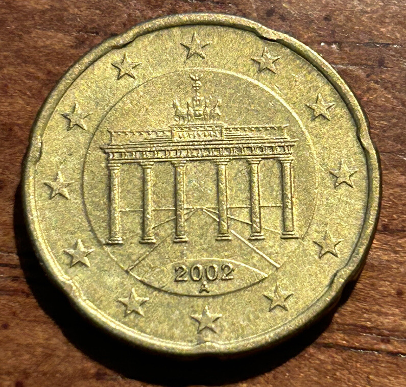2002 Germany 20 Cent Euro Coin with letter *A*. Collectors Coin | eBay