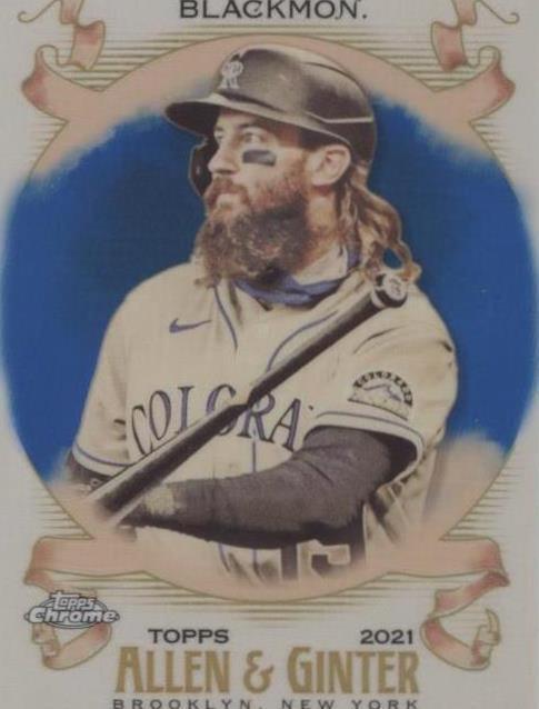 2021 Topps Allen & Ginter Chrome - Charlie Blackmon #280 Blue Refractor ...