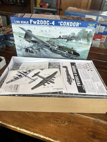 Trumpeter 1/48 02814 Fw200C-4 Condor Model Airplane Kit - NEW Open Box ...