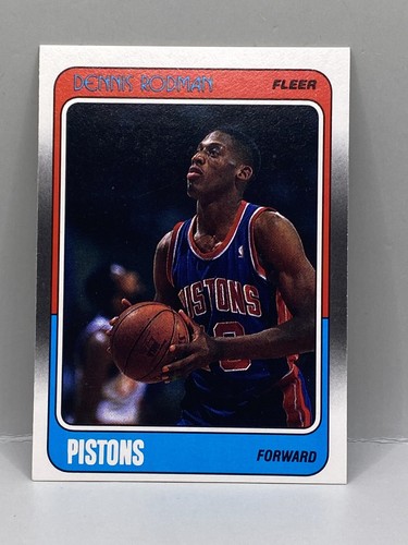 1988-89 Fleer Dennis Rodman Rookie Card RC #43 Detroit Pistons | eBay