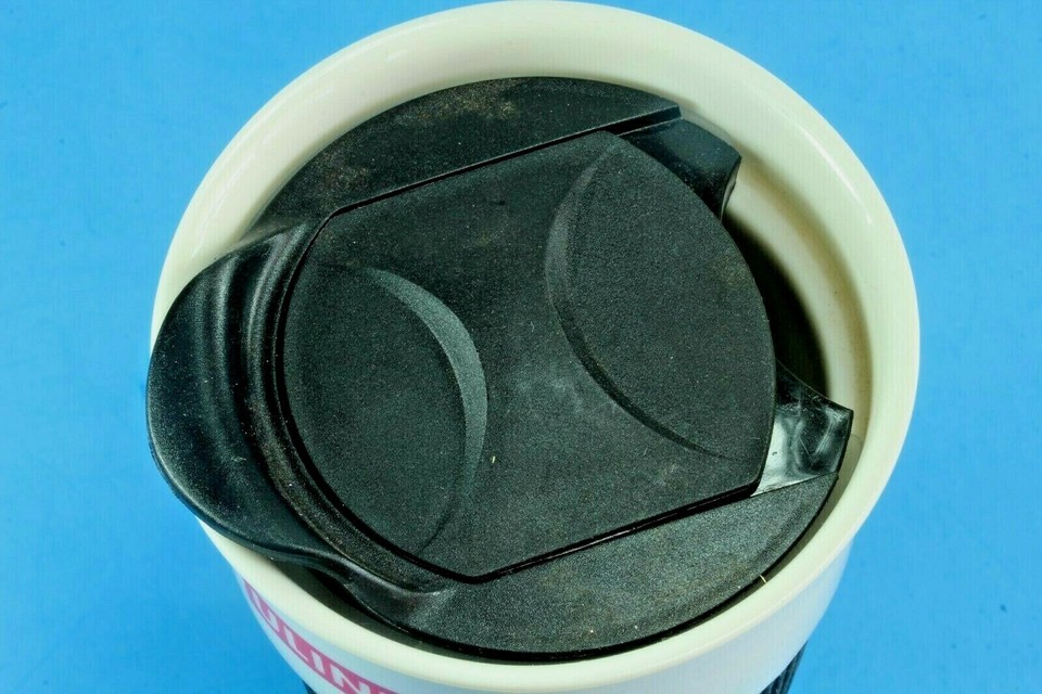 ULINE Quality Lidded Coffee Tumbler With Ribbed Rubber Grip. New! | eBay