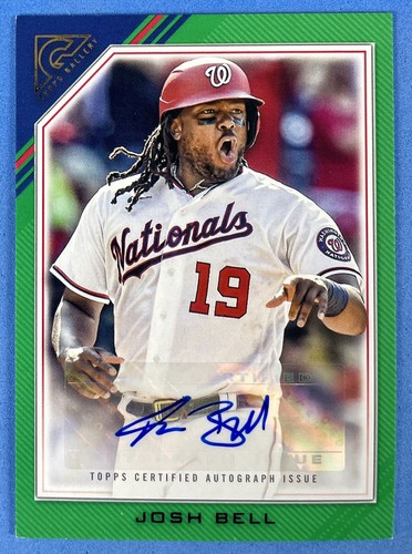 Josh Bell 2022 Topps Gallery Autograph Green Nationals Auto 32/99 #VA ...