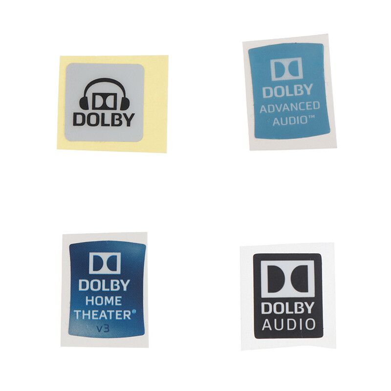 Dolby Surround Sound Labels Laptop Stickers Desktop Decor DIY Stickers ...