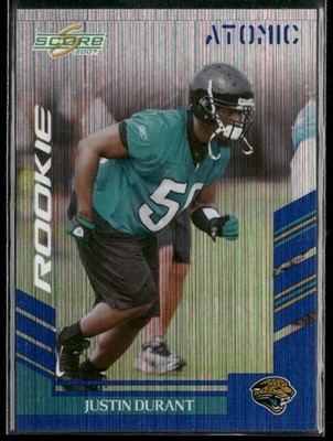 2007 Score Atomic Justin Durant RC #330 Jacksonville Jaguars | eBay