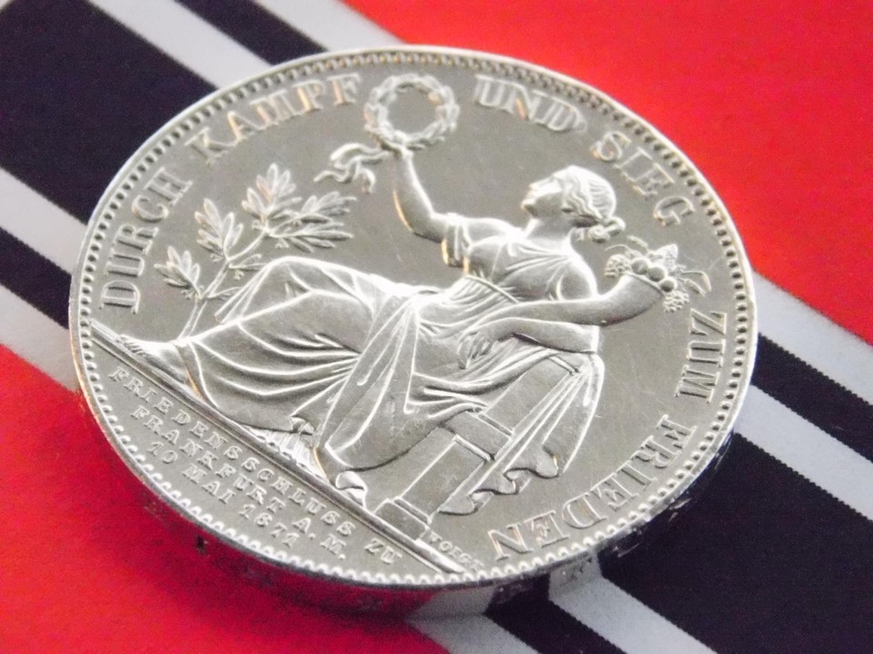 THALER 1871 BAVARIA Ludwig II. Victory in Franco Prussia Silver GERMAN ...
