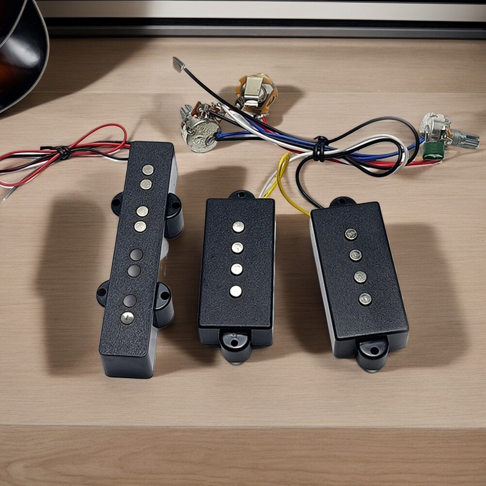 Bass Guitar Tone Control Wiring Harness 4 Strings Bass Pickup Set ...